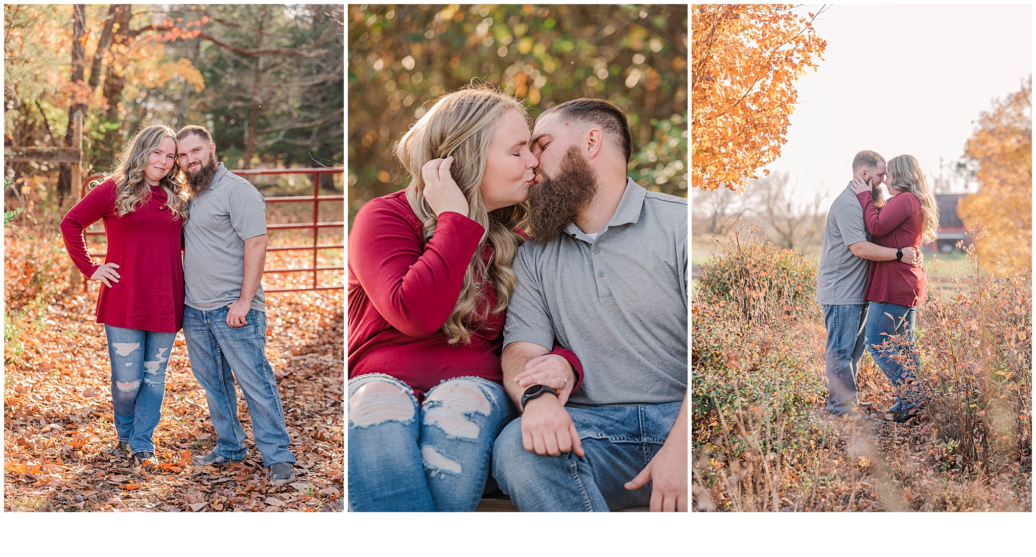 Krista + Nick | A Golden Fall Engagement Session at Dugas Park ...